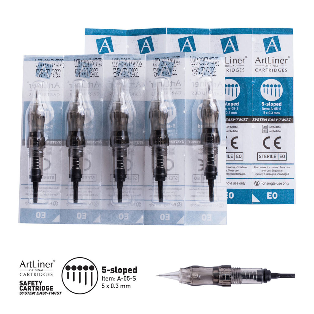 5-sloped PMU needle cartridge – ArtLiner® Permanent Make-Up | PMU ...